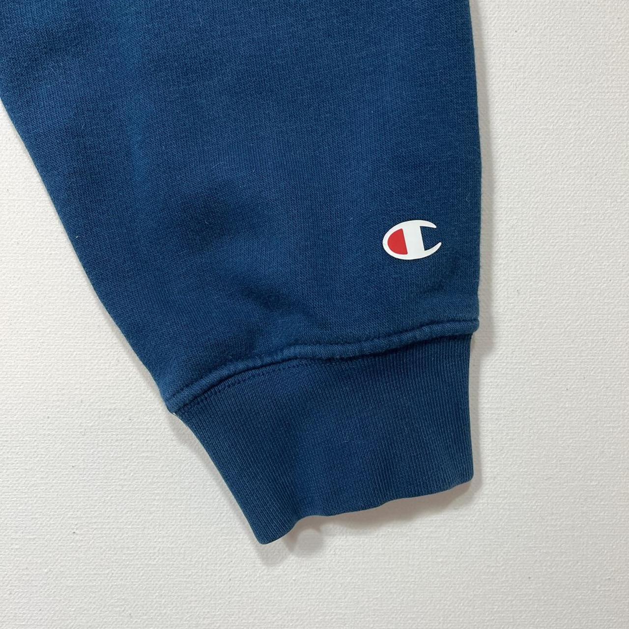 Champion Men's Blue Hoodie | Depop