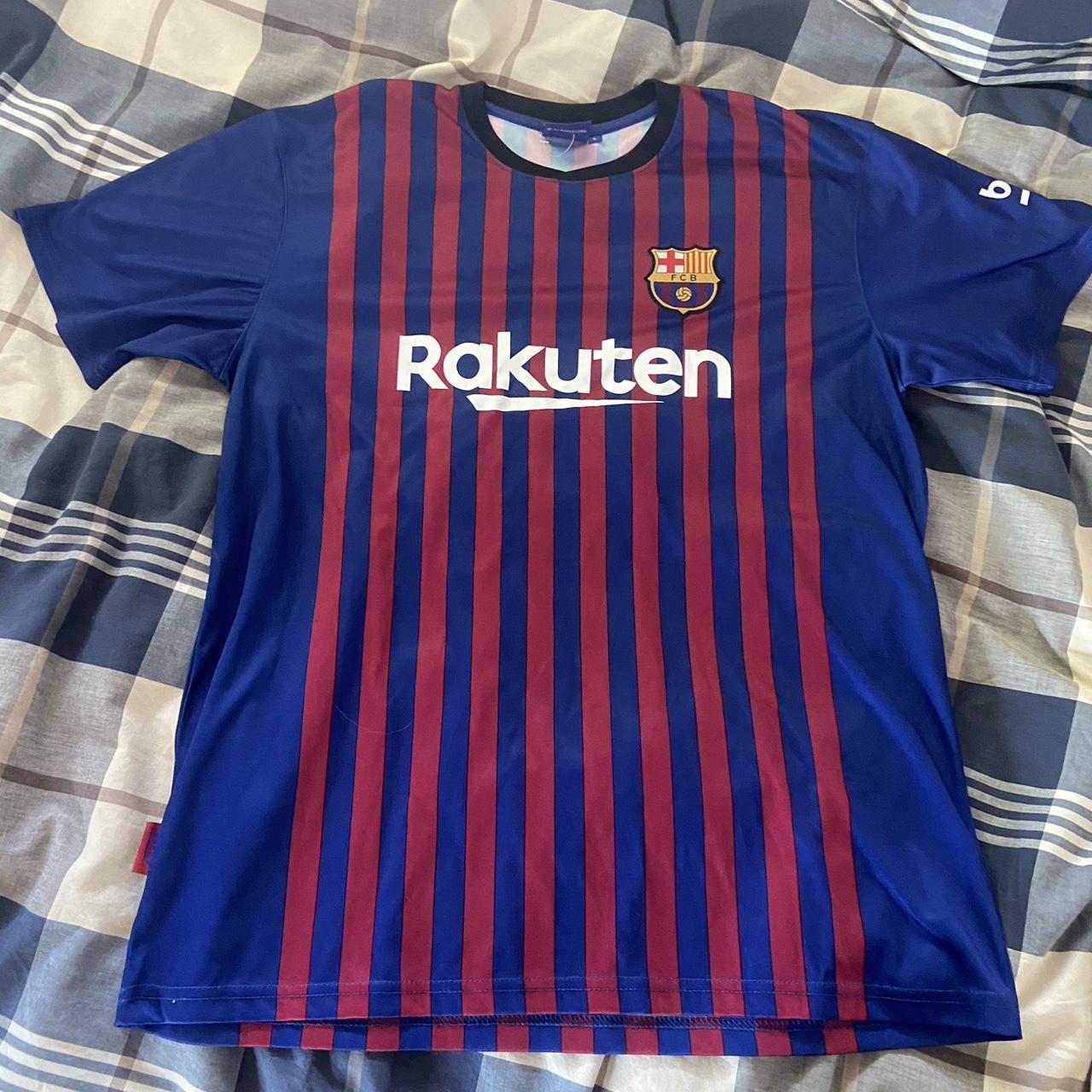 Messi soccer jersey large rakuten never worn NO... - Depop