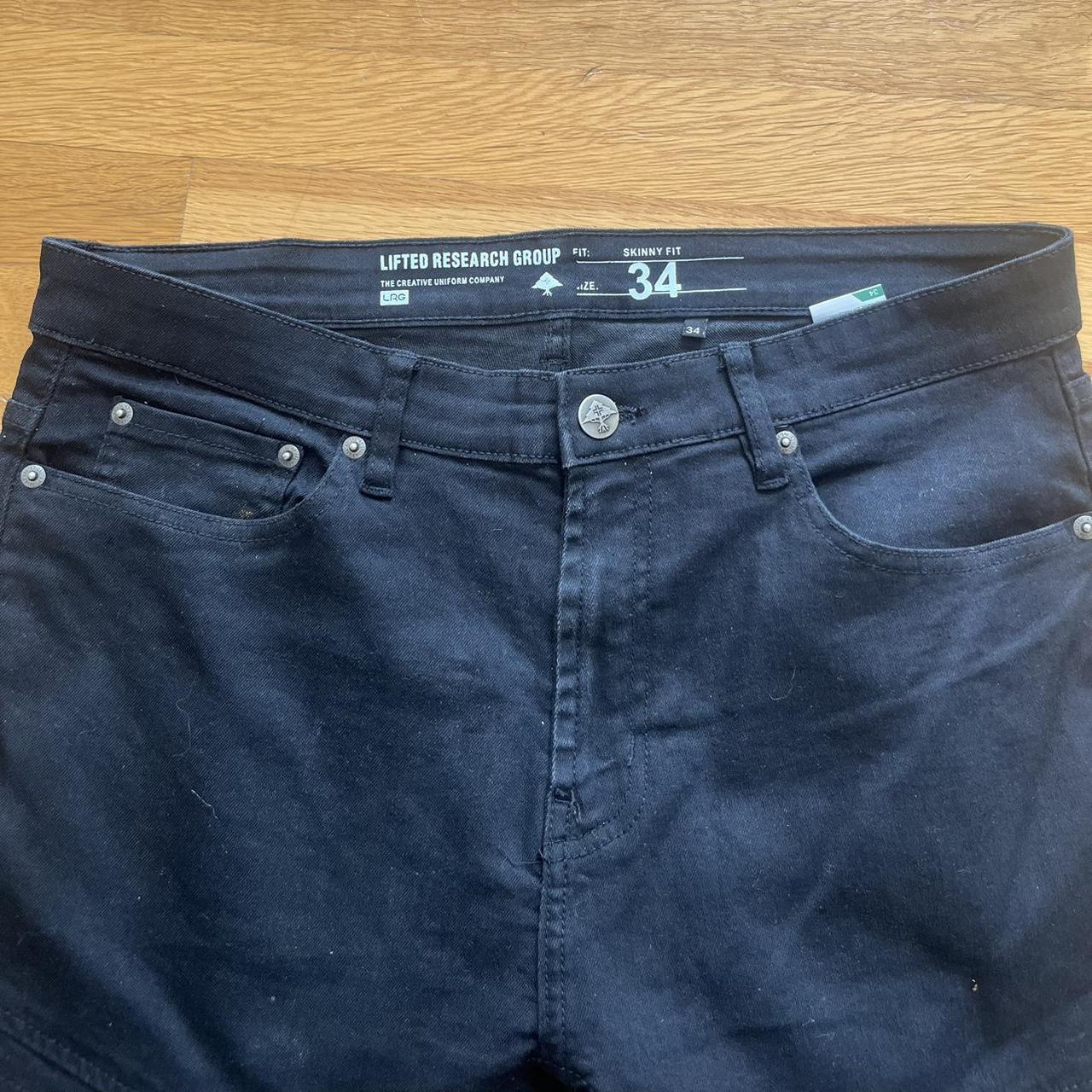 Opium style LRG skinny jeans with sick stitching on... | Depop