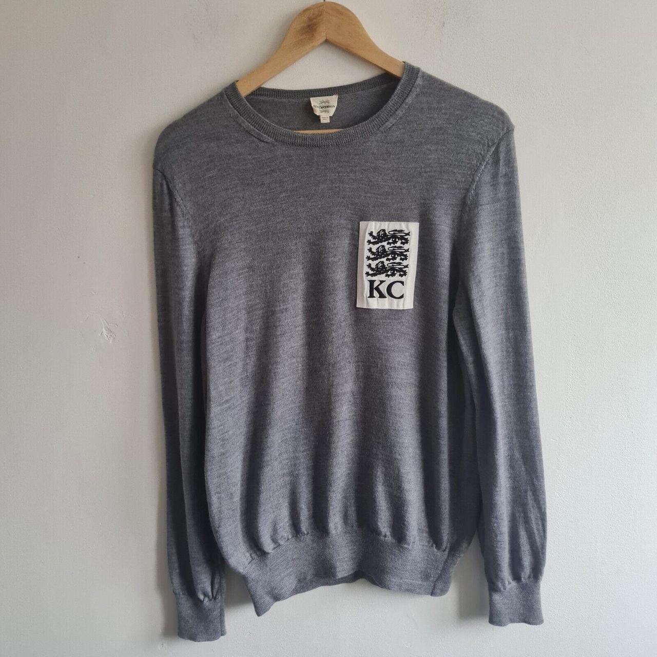 Kent & Curwen David Beckham Three Lions Wool Jumper... - Depop