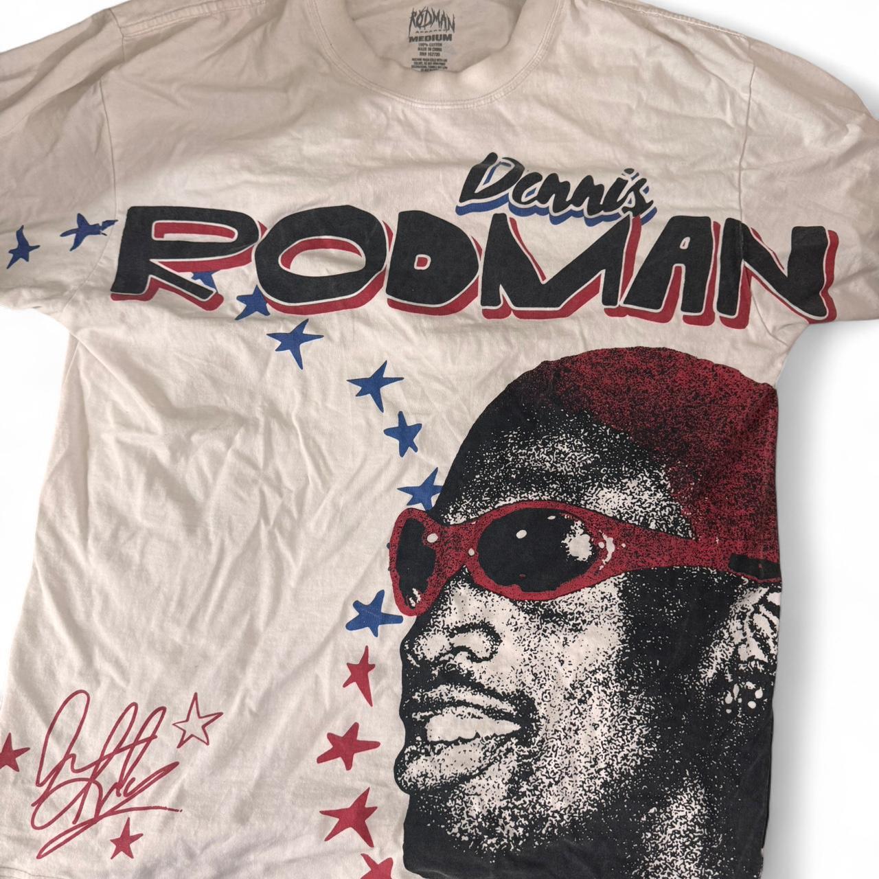 Dennis Rodman all over print tee #NBA #90s # vintage | Depop