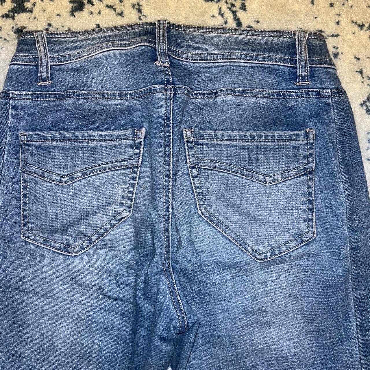 Design Lab Skinny Medium Wash Jeans - Depop