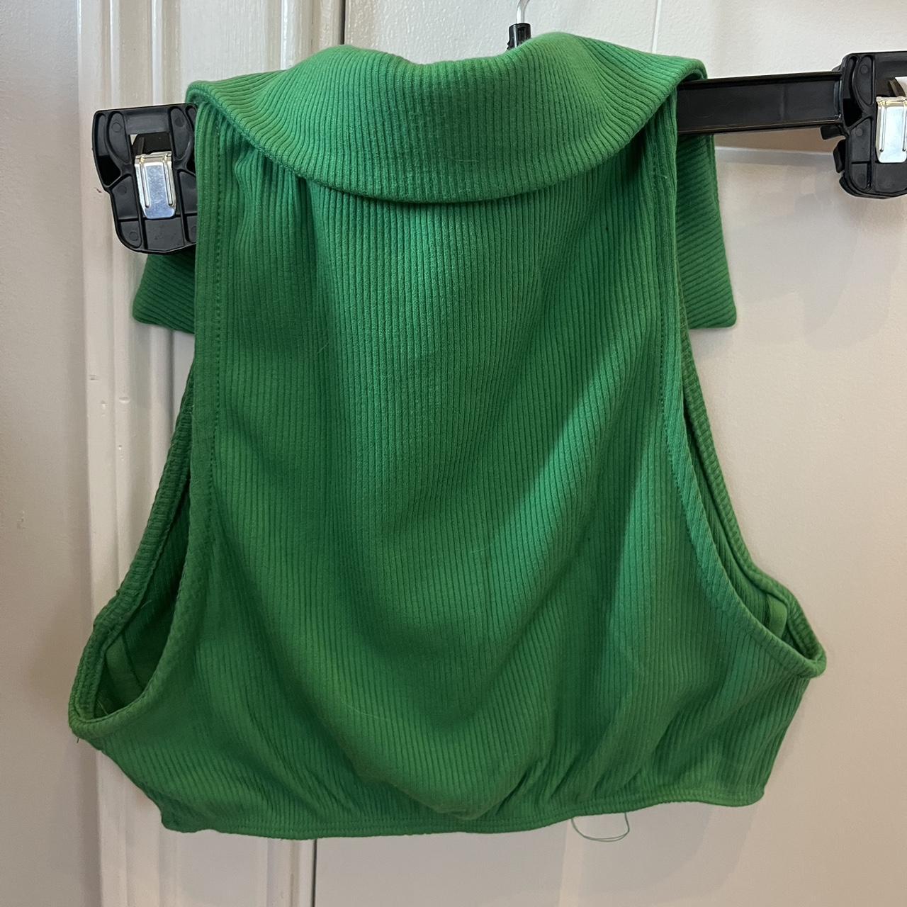Princess Polly Green Collar Going Out Top Size 2... - Depop