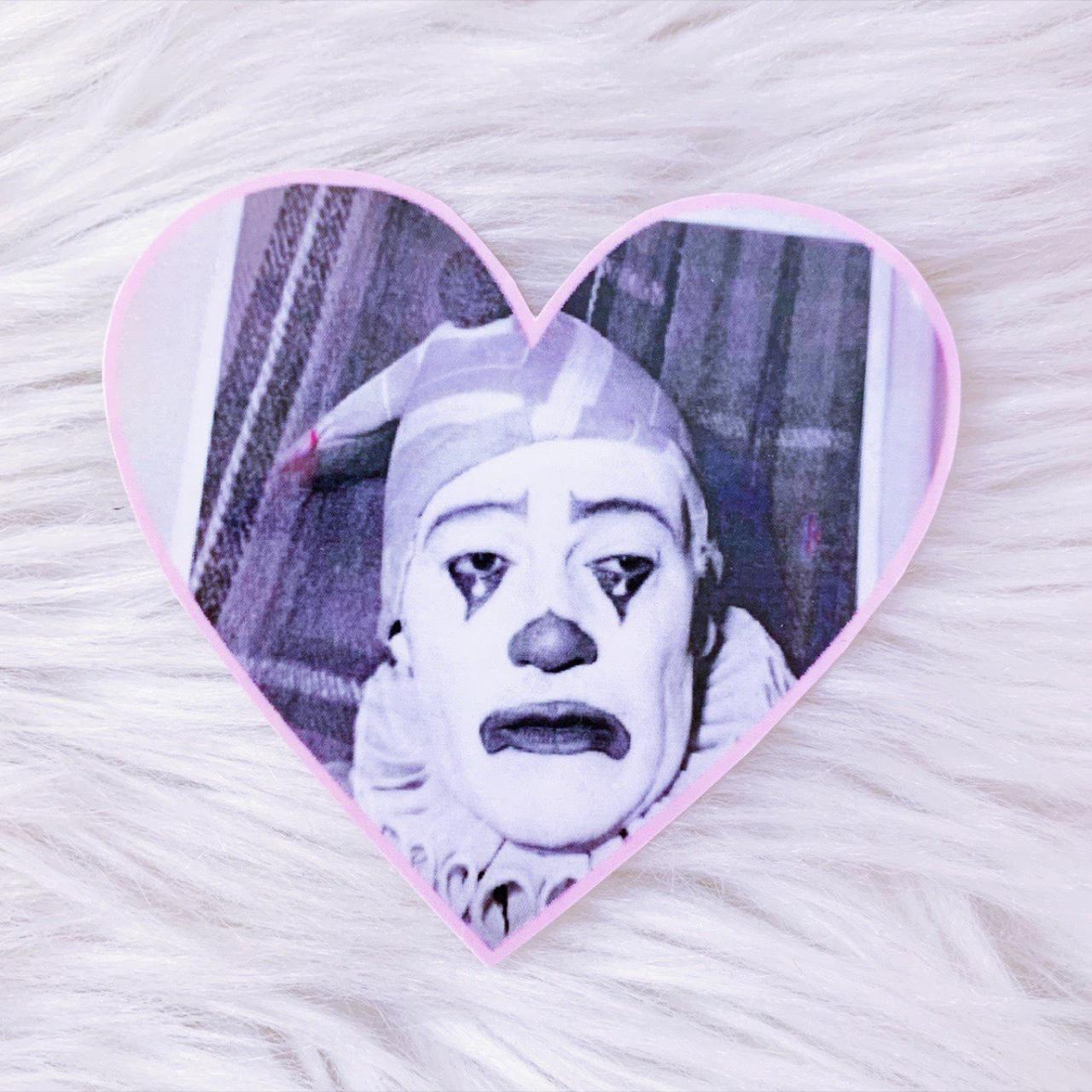 Sad Clown Sticker vinyl paper + laminated ... - Depop
