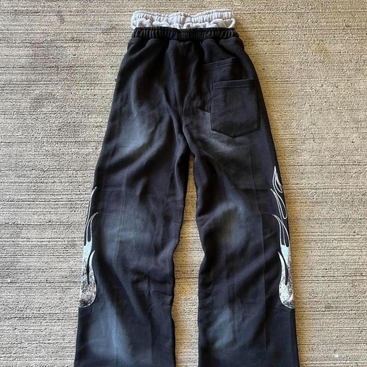 Black and white KASH sweatpants #y2k #Kash #streetwear | Depop