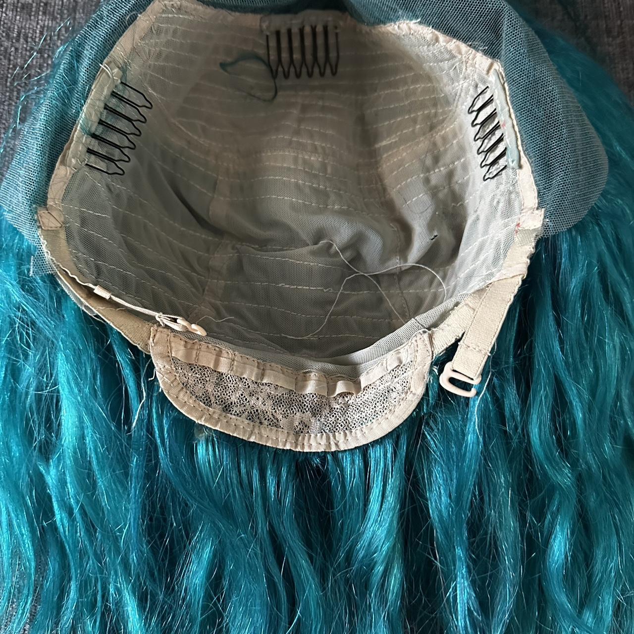 Layered/scene style blue mermaid wig. Can be heat... - Depop
