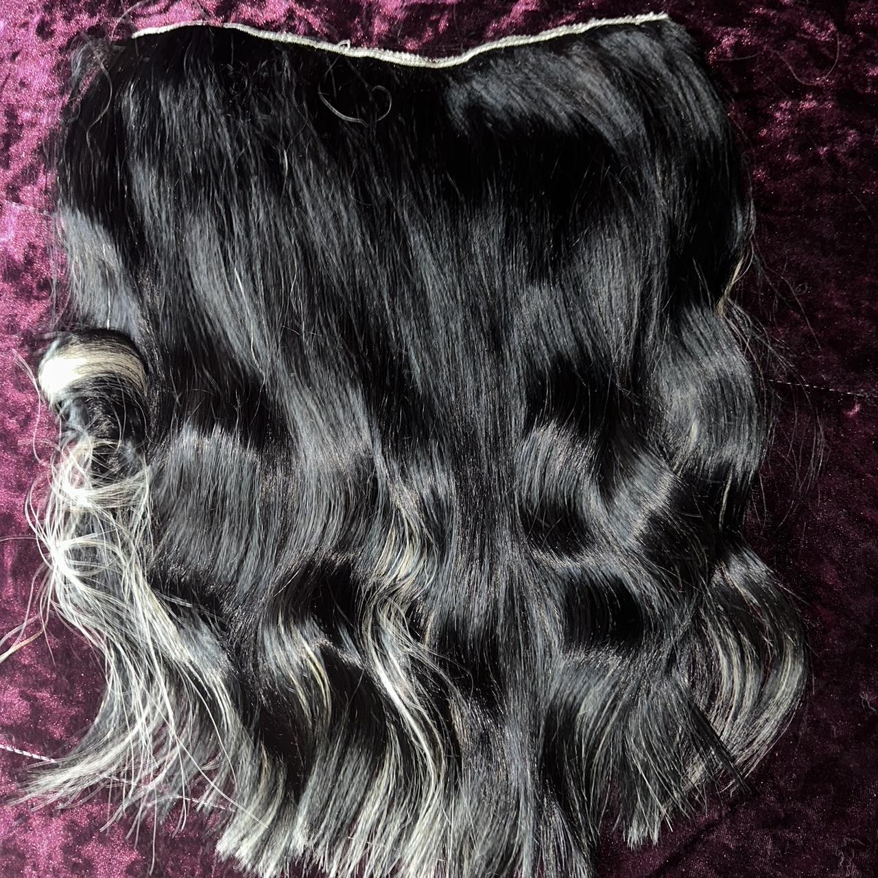 Zala 16” halo hair extension. Black and blonde. 100%... - Depop