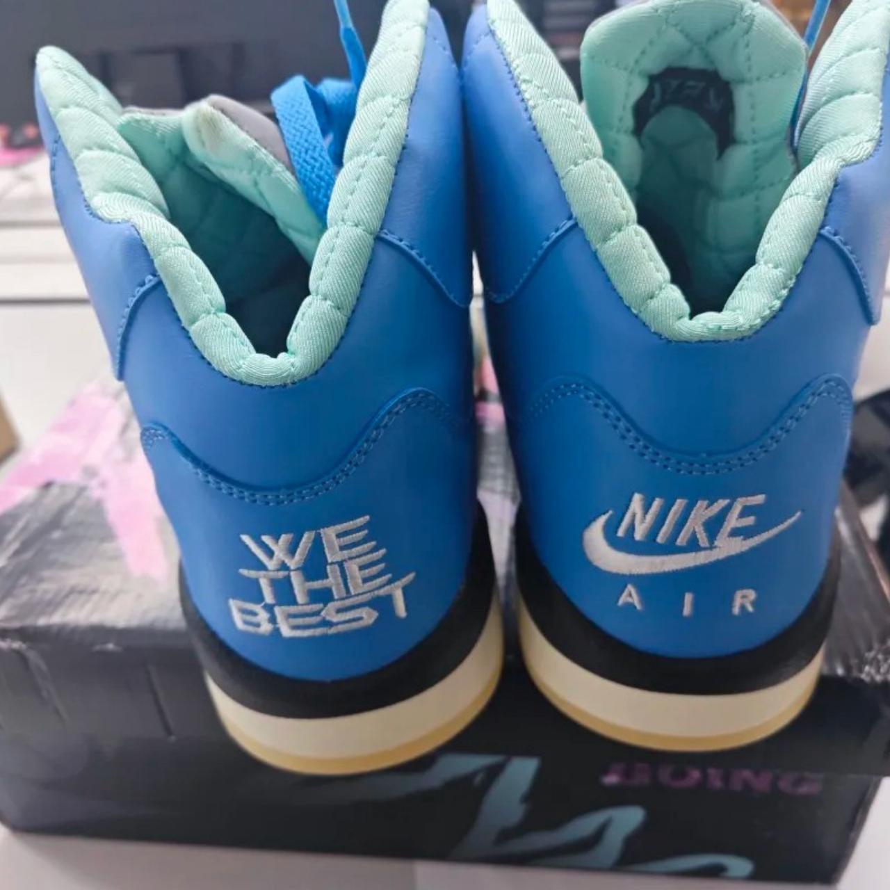 DJ Khaled x Air Jordan 5 ''We The Best'' Blue and... - Depop