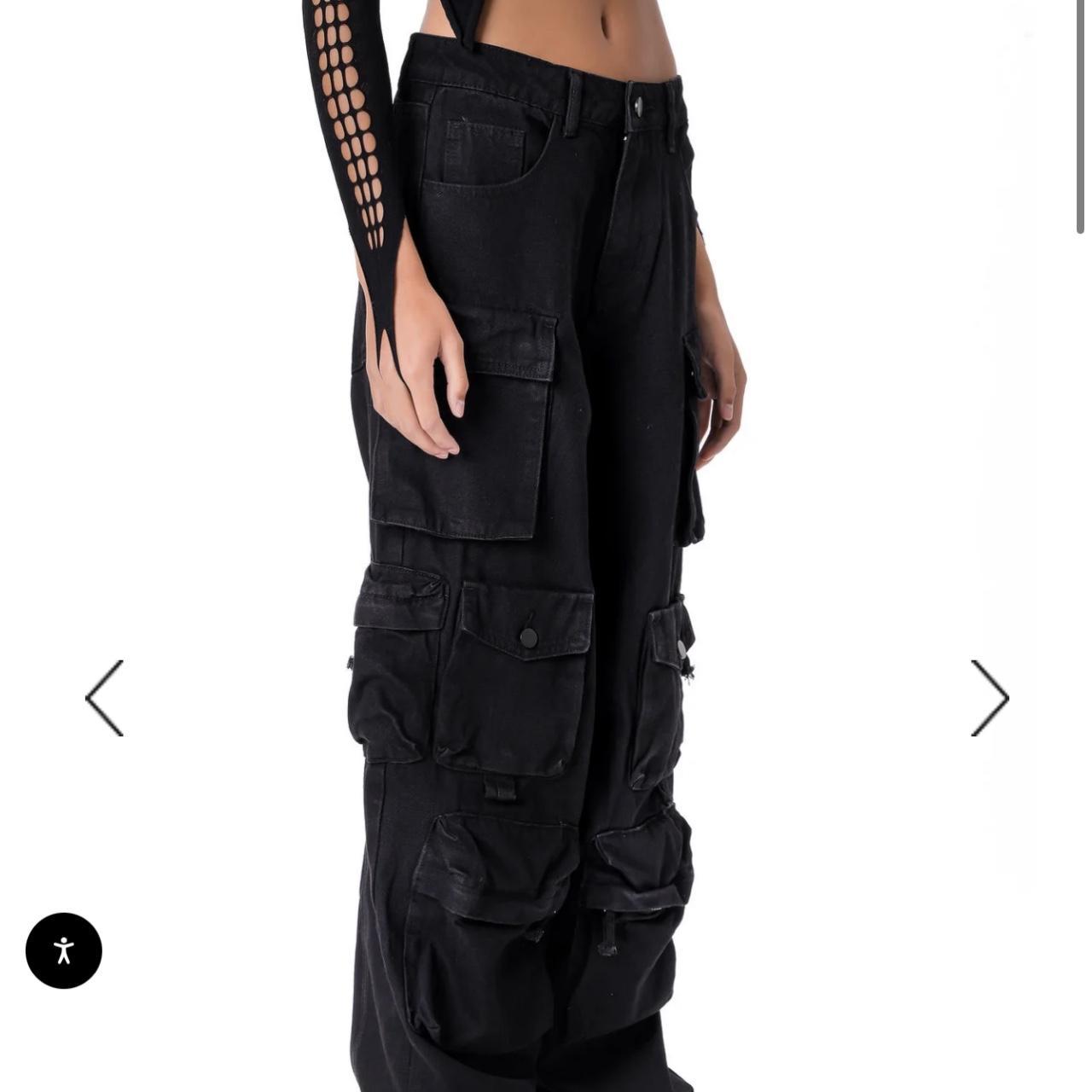 The Kript Women's Black Trousers | Depop