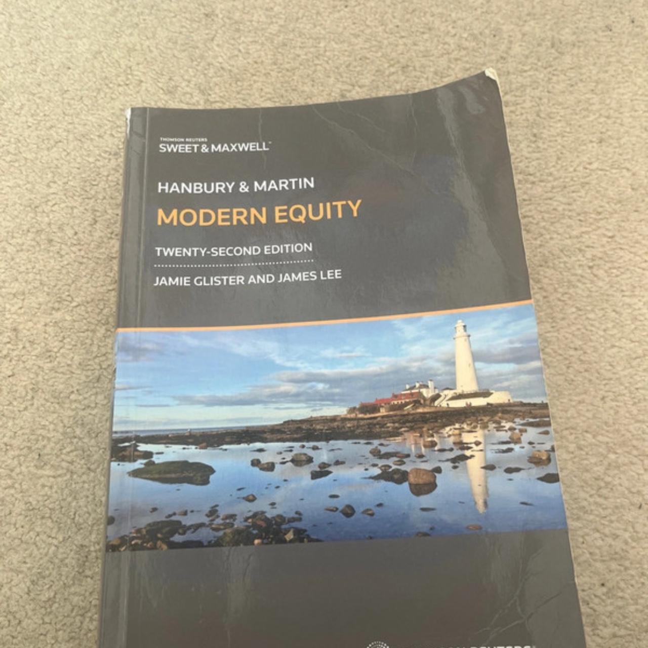 Modern equity law textbook, signs of use as shown in... | Depop
