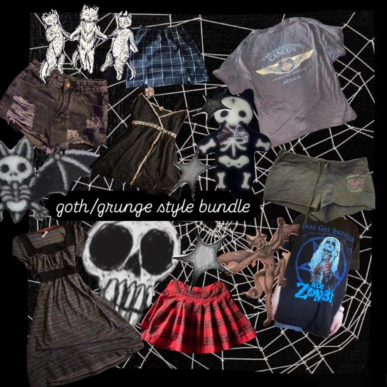 goth/grunge style bundle small bundle ($25) one... - Depop