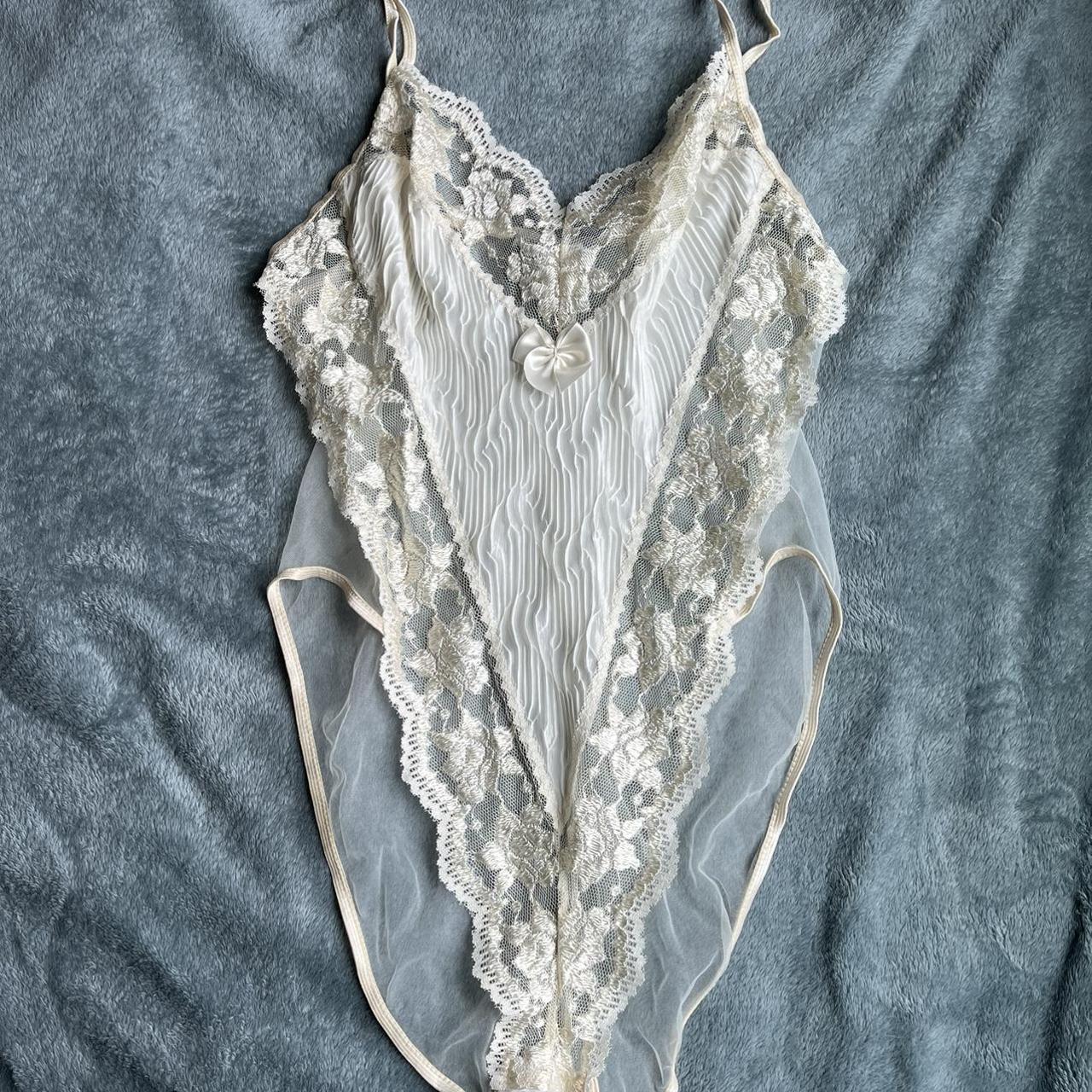 Women's Cream and White Pajamas | Depop