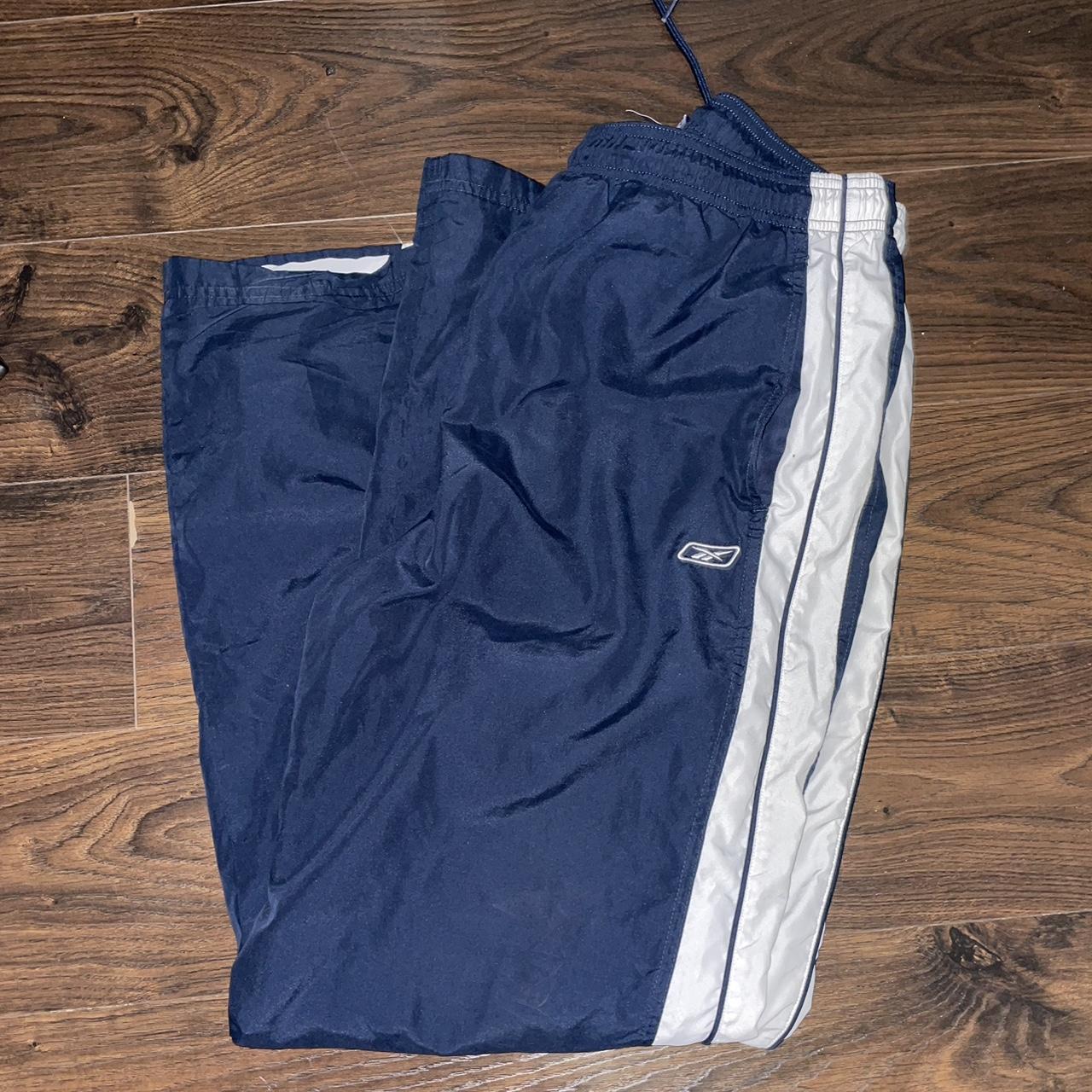 Vintage Reebok Track Pants Theres a rip on the... - Depop