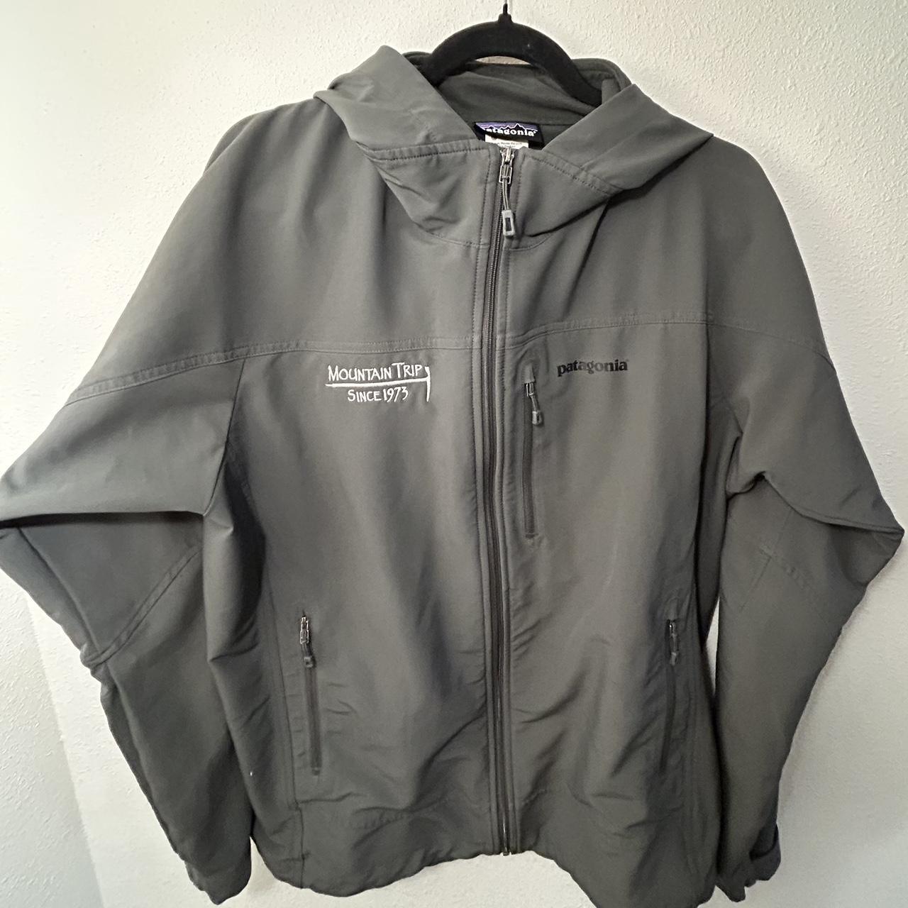 Mountain Trip Grey Patagonia lightweight jacket... | Depop