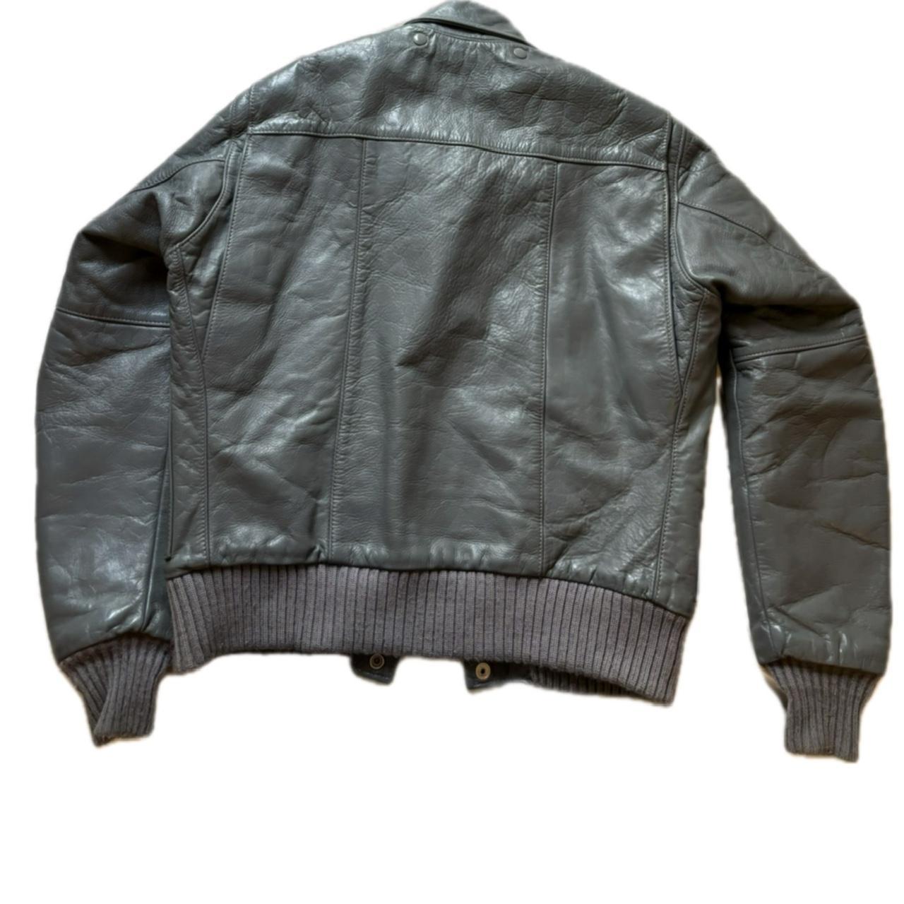 Vintage Bates leather bomber jacket size... - Depop
