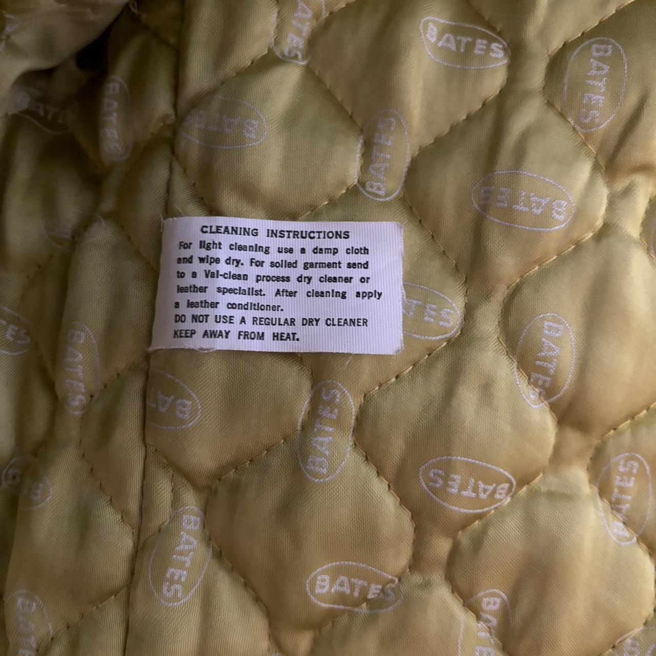 Vintage Bates leather bomber jacket size... - Depop