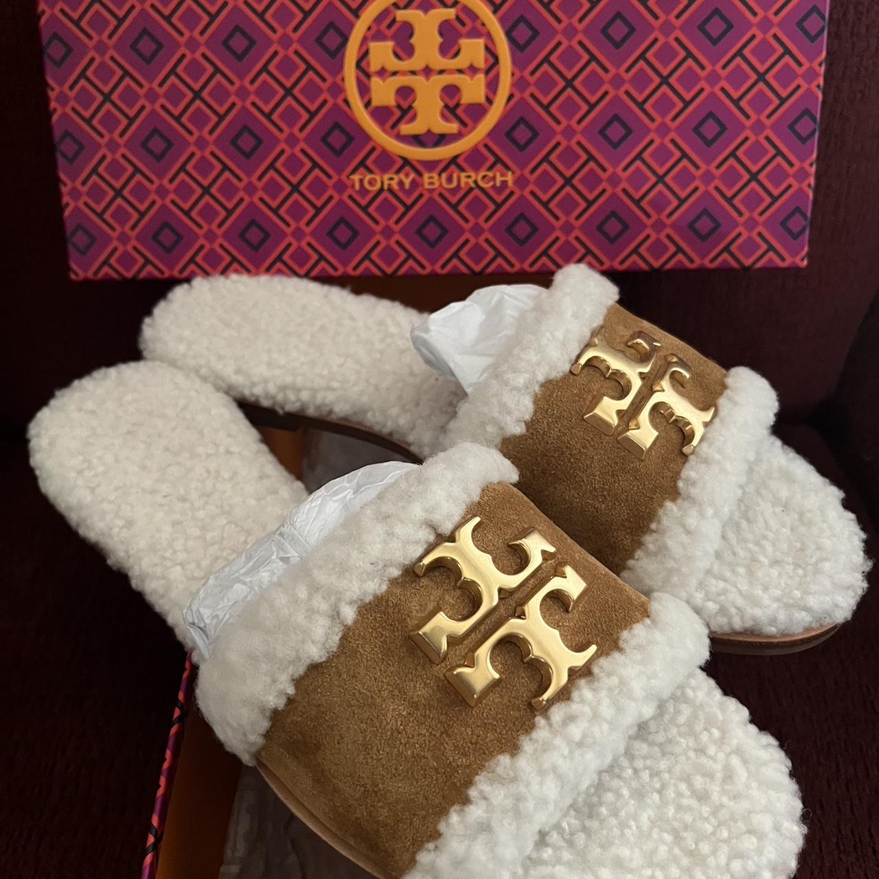 Tory Burch Everly slide W/box Size 8 #toryburch... - Depop