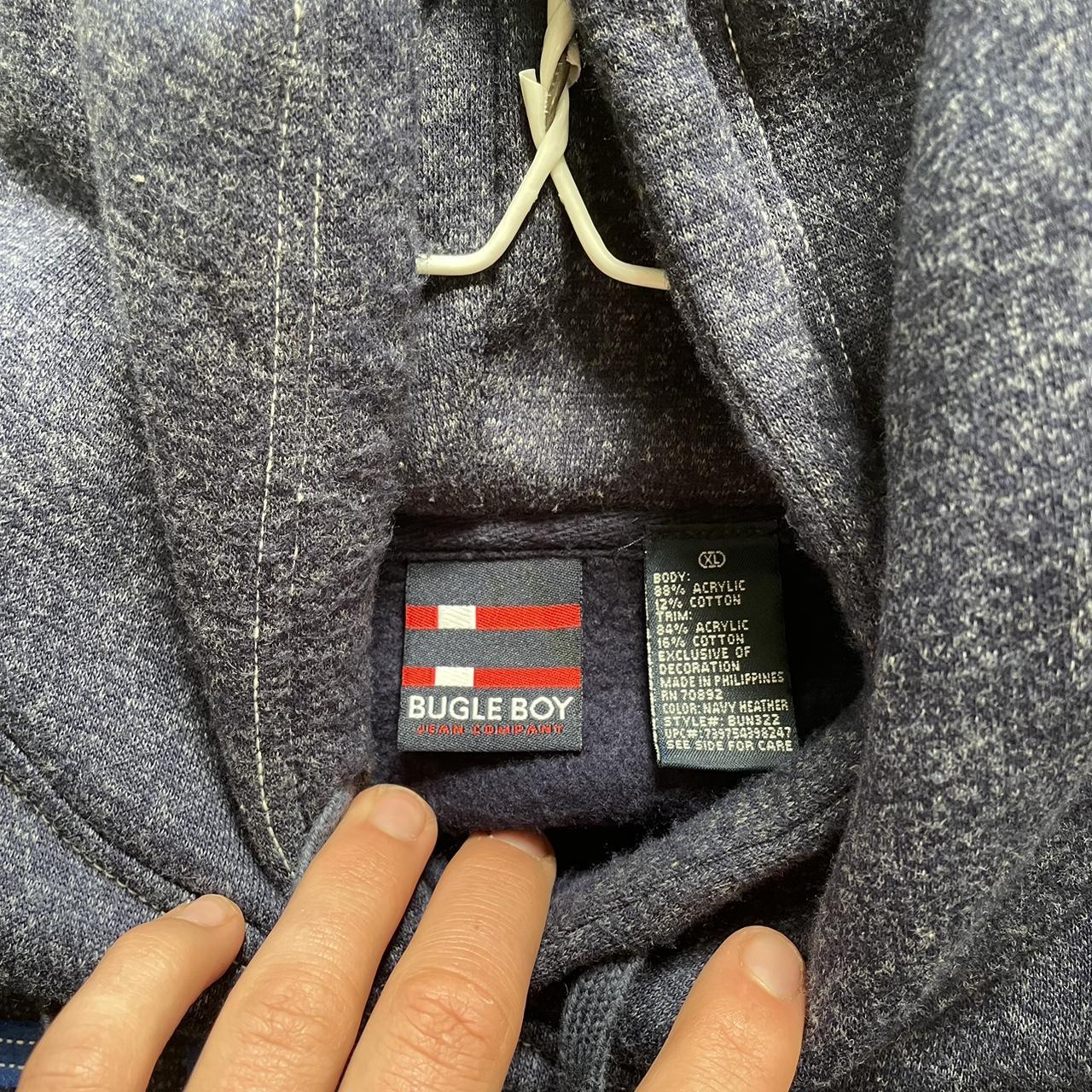 - Vintage Bugle Boy Jean CO, Hoodie - Super unique... - Depop