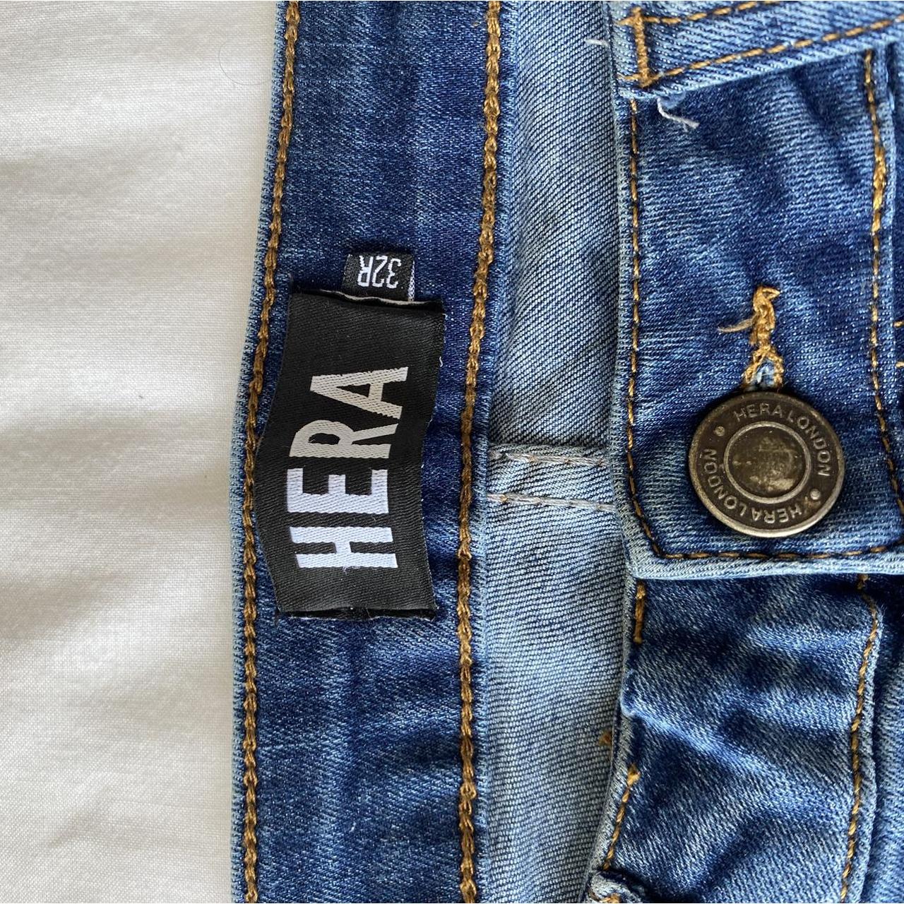 HERA LONDON Blue Jeans Slim Fit Size: 32R Slim Fit ... - Depop