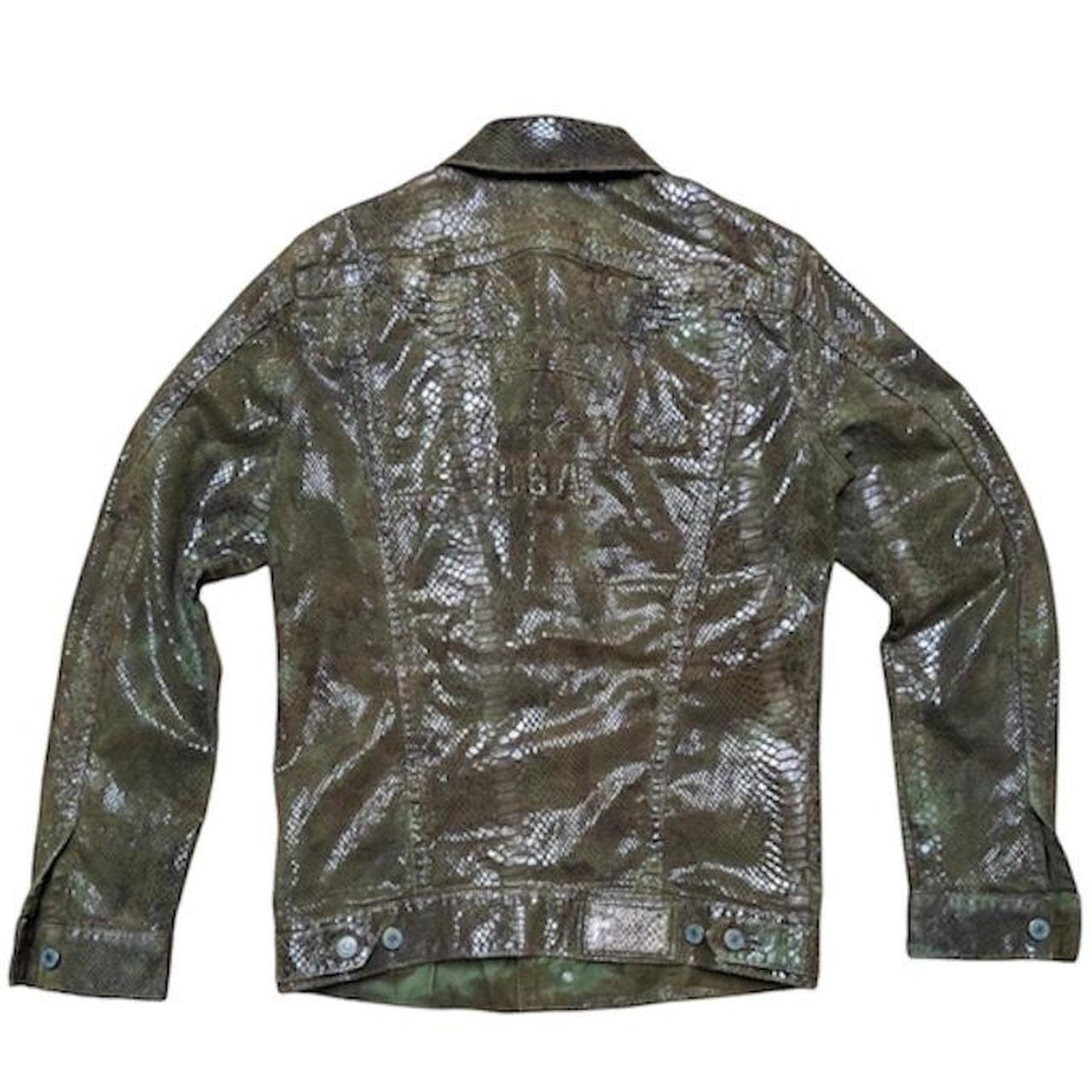 Mud Green Lizard Robin’s Jean Jacket Size... - Depop