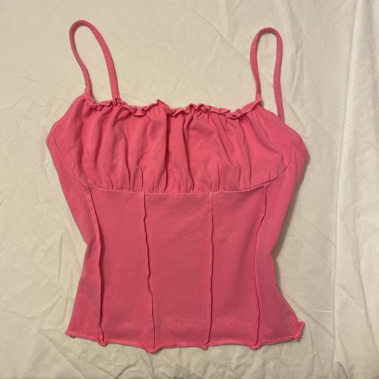 Subdued Pink Tank Top Has slight wear, size small... - Depop