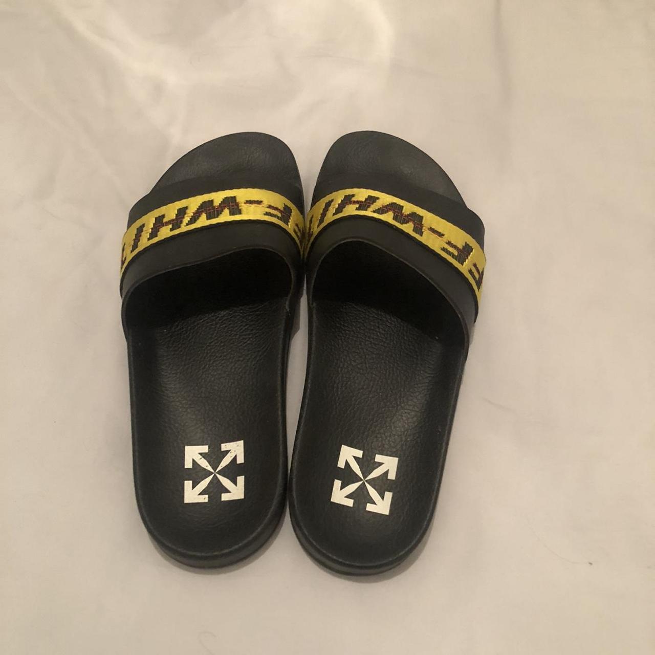 Off-White Slides Size 7 Worn a couple times... - Depop
