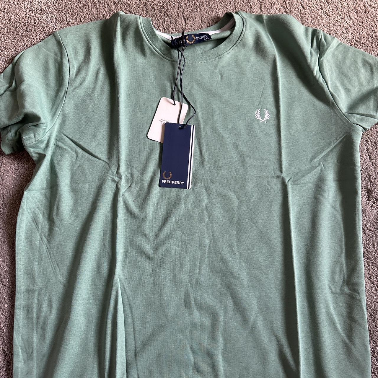 Fred perry brand new light green xxl slim fit - Depop