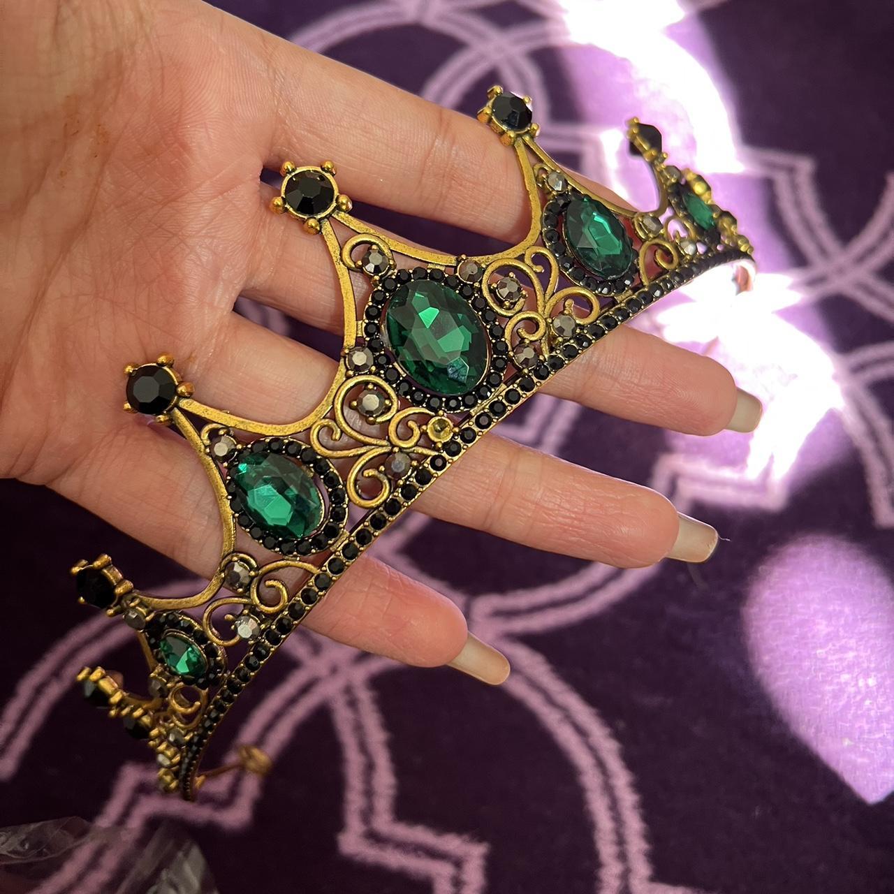 Emerald green crown perfect for any occasion. Brand... - Depop