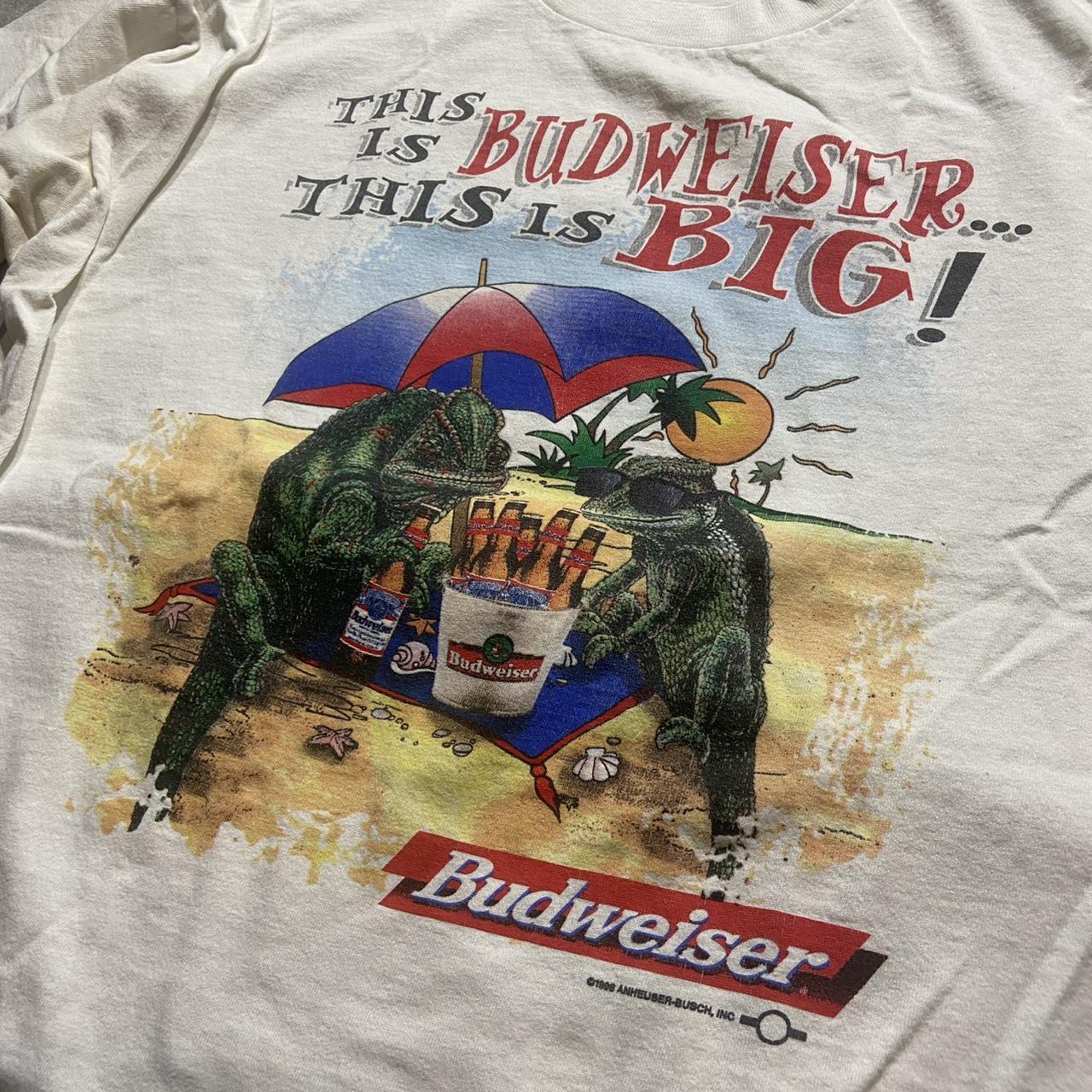 Vintage 90s Budweiser Lizards graphic t-shirt men’s... - Depop