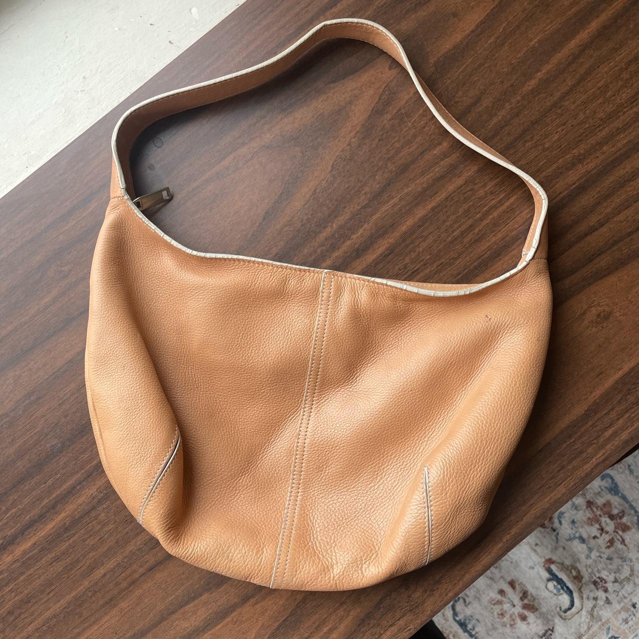 Tig & co genuine leather brown shoulder bag - Depop