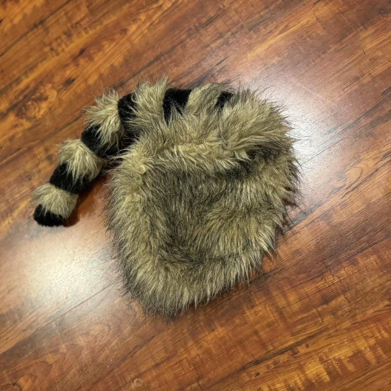 raccoon hat!!! normal raccoon hat fits most... - Depop