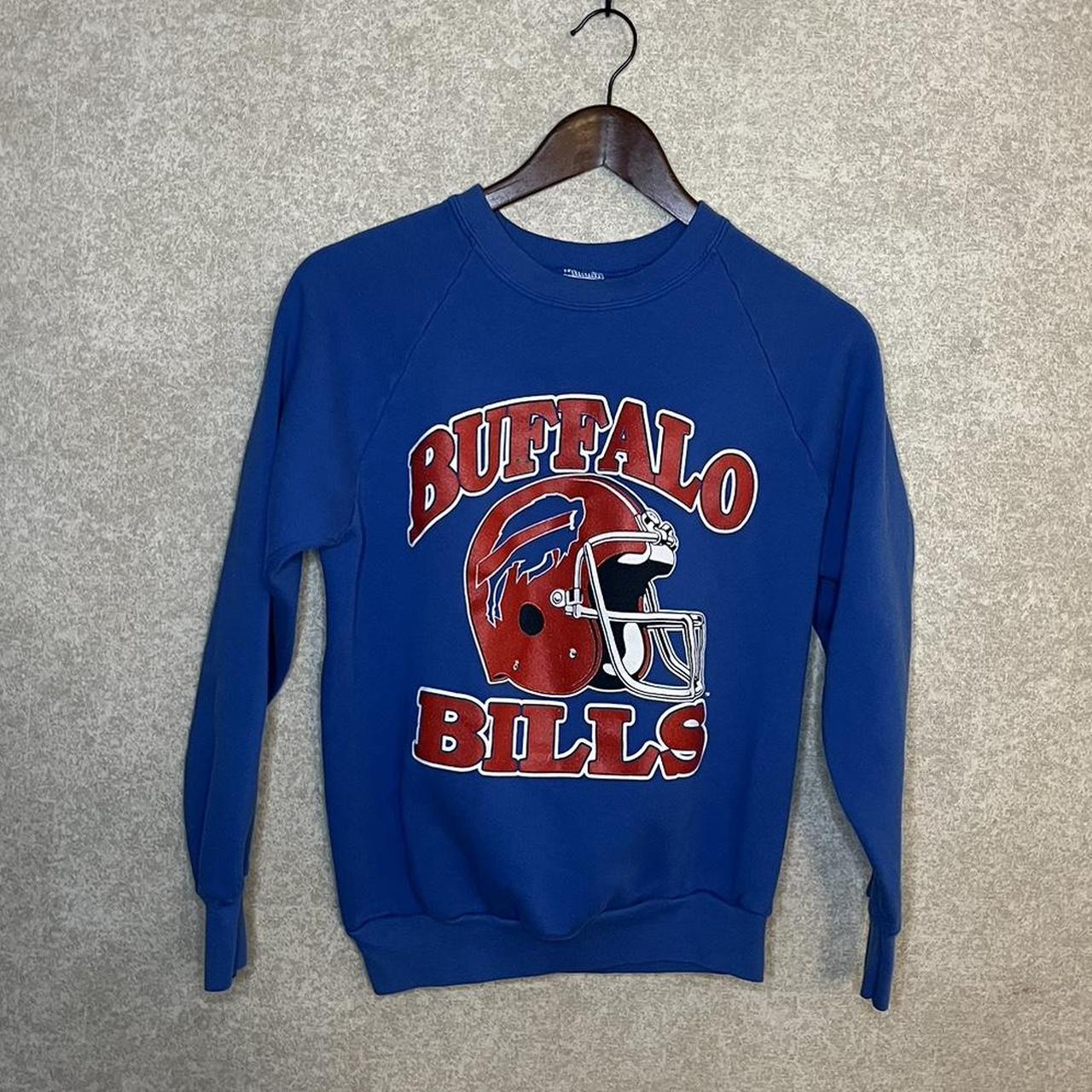 Vintage 1990s Buffalo Bills NFL Sweatshirt Crewneck... - Depop