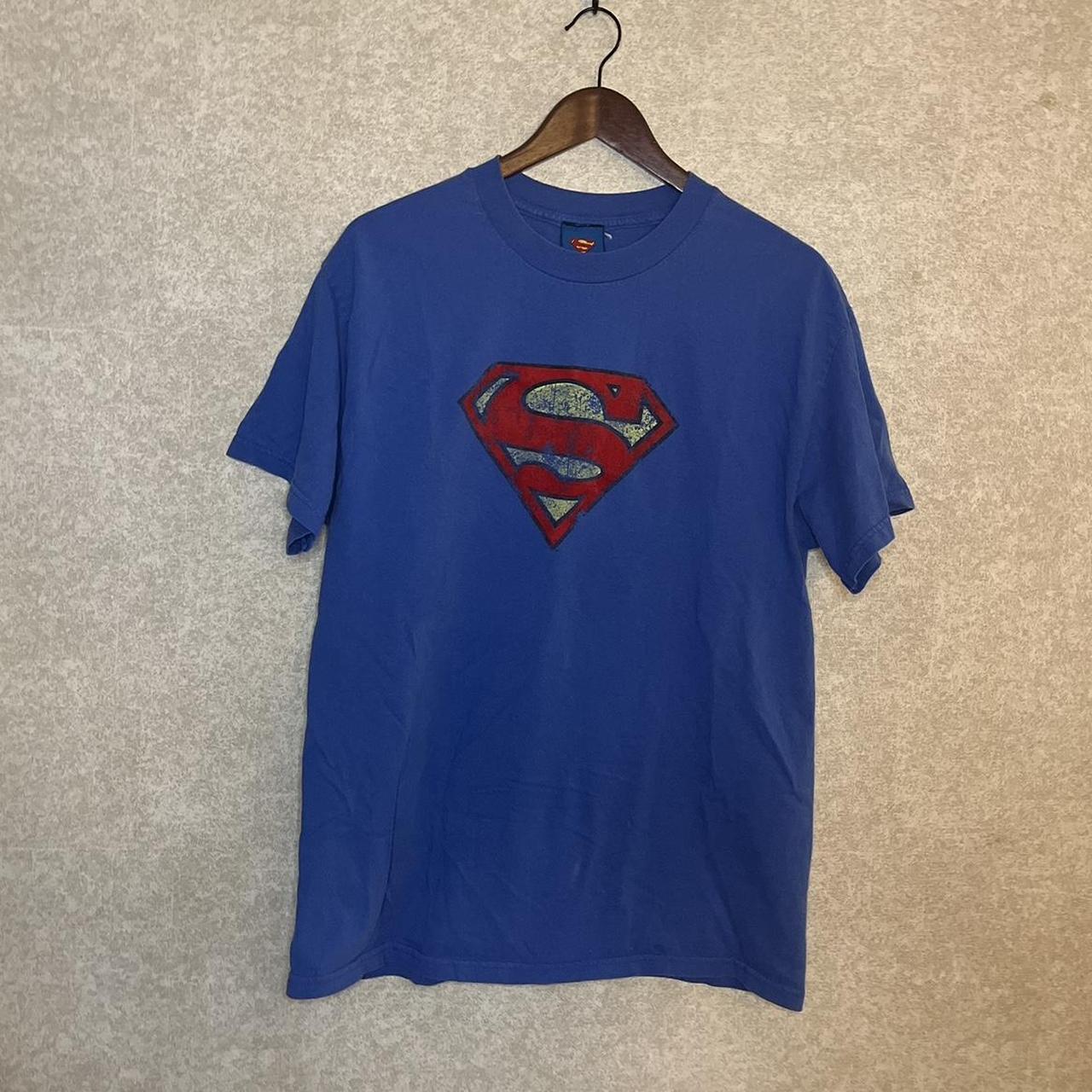 Vintage y2k Superman Marvel SuperHero Tee Shirt -... - Depop