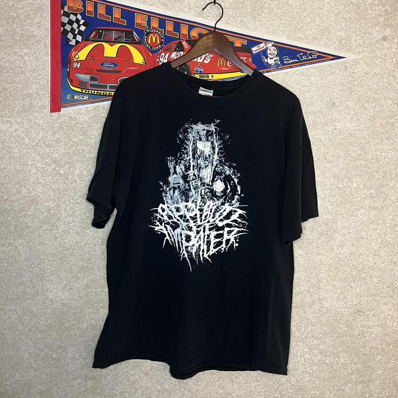 Vintage y2k Grunge Skeleton Cyber Punk Band Tour Tee... - Depop