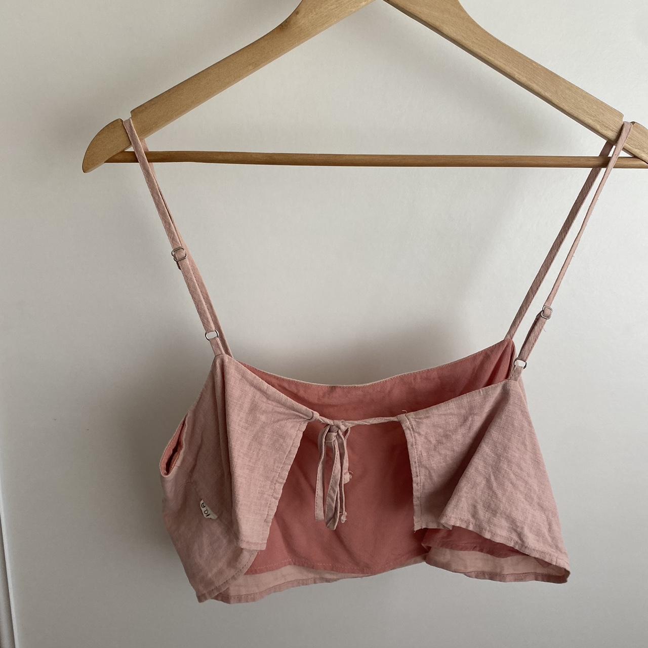 Ghanda pink crop Pick up Wollongong Postage $5... - Depop