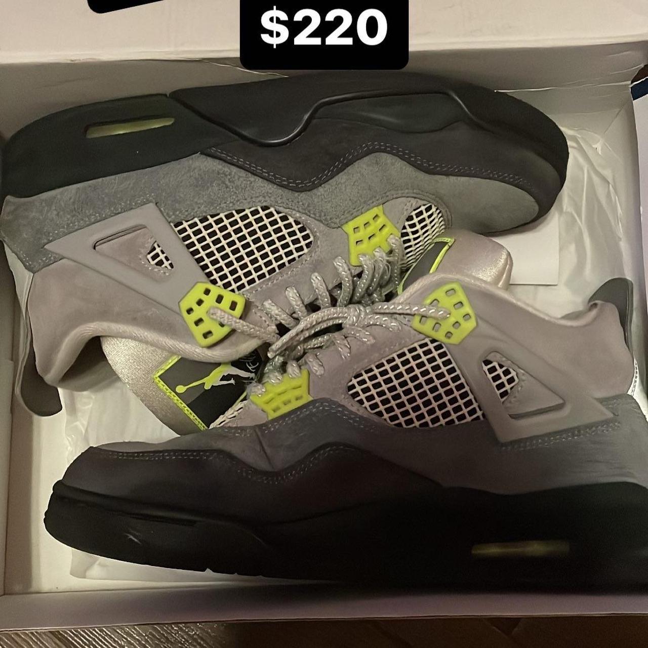 Jordan 4 SE 95 neon size 9 - Depop