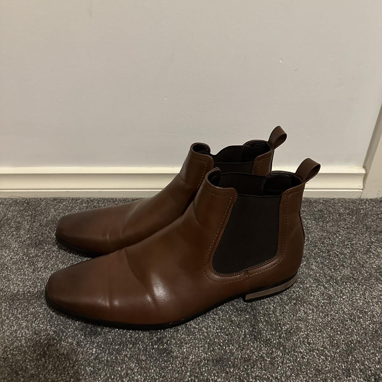 Men’s size 12 tan Connor boots Lightly worn (Worn... - Depop