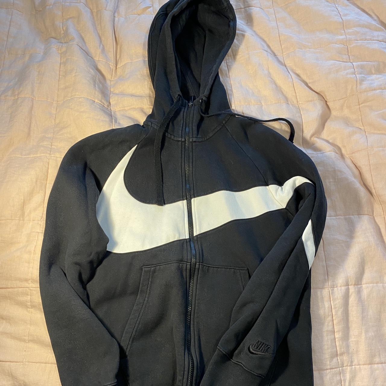NIKE navy tech fleece style zip up Super cute just... - Depop