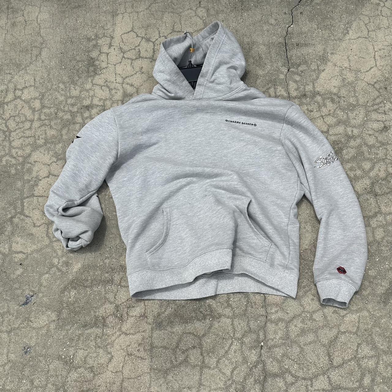 Chrome Hearts MATT BOY grey hoodie size M/L SEND... - Depop