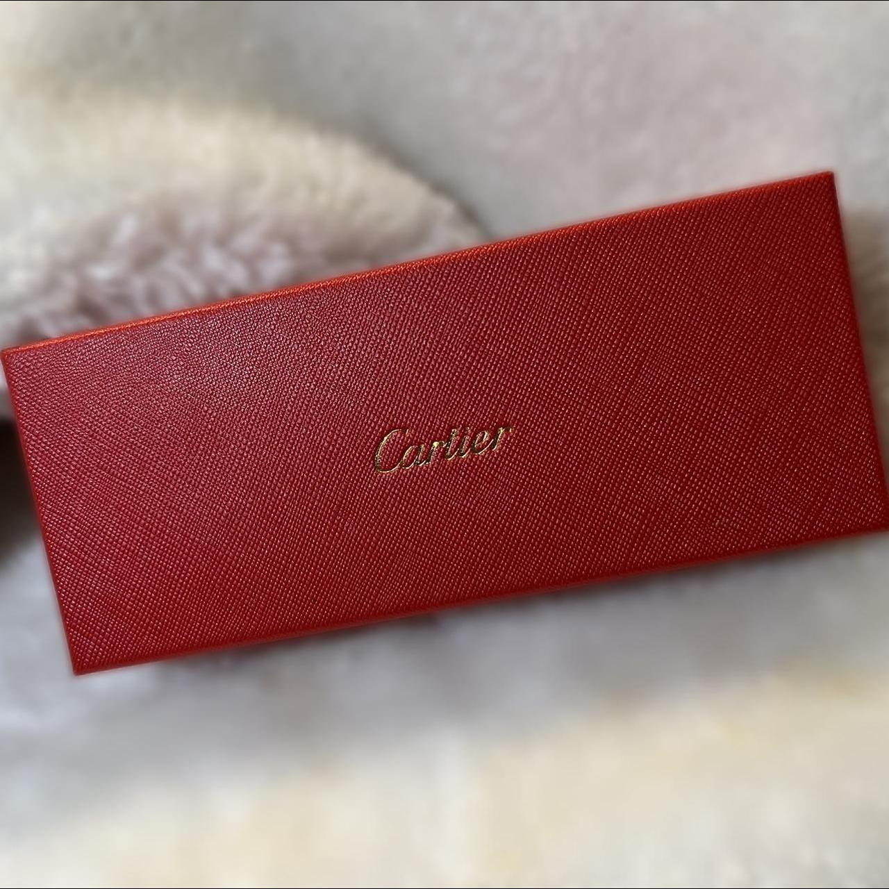 Cartier Mens Brown And White Sunglasses Depop