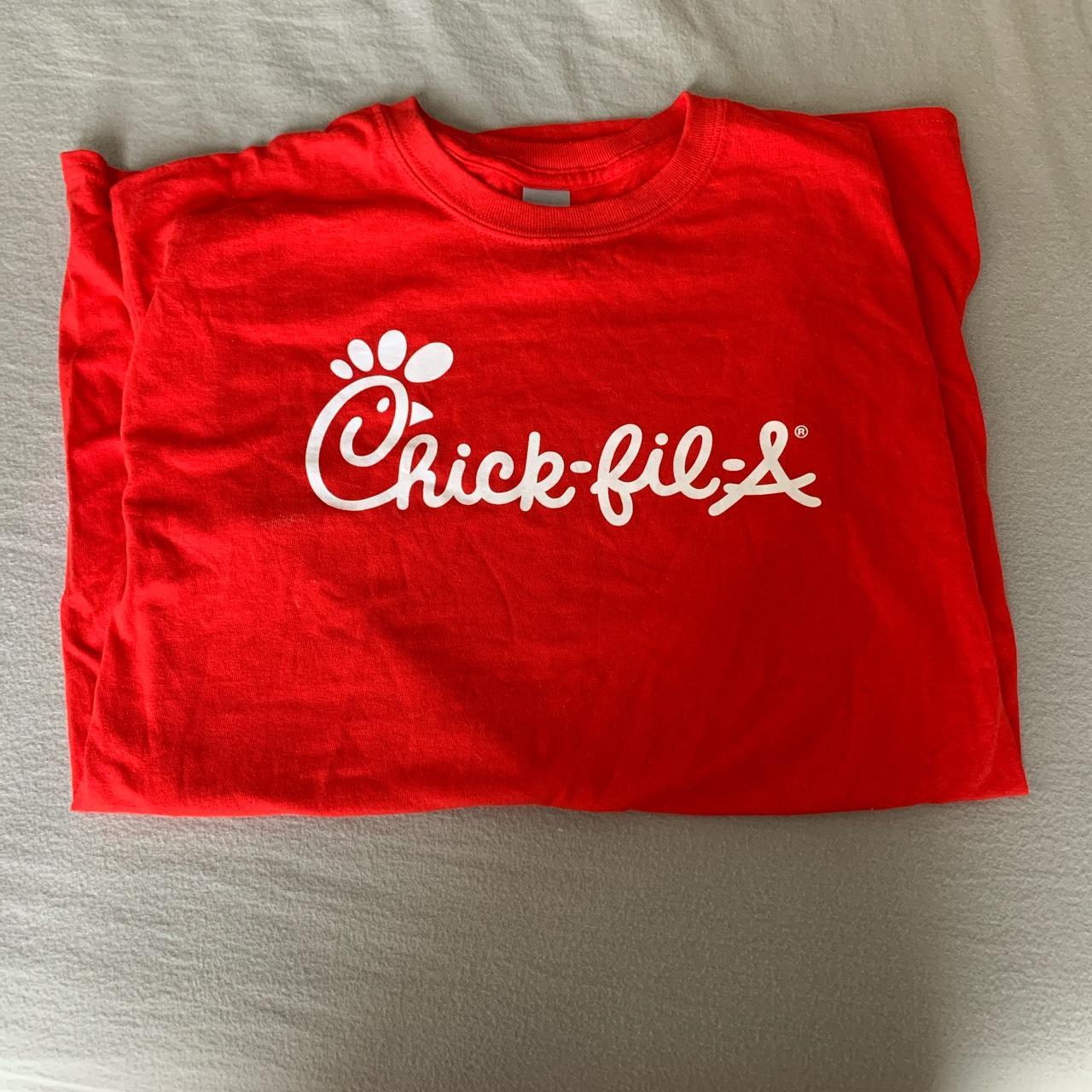 Chick-fil-a T-shirt -heavy duty cotton -size M -... - Depop