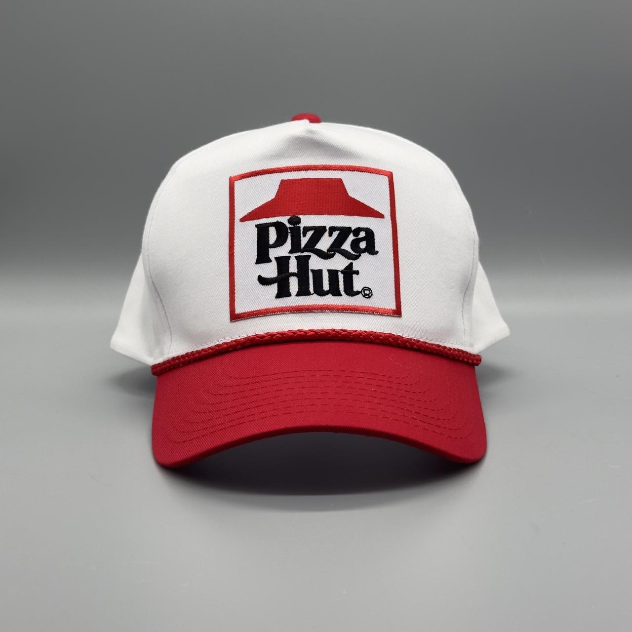 Pizza Hut Hat - 80s 90s - White/Red Trucker Hat w/... | Depop