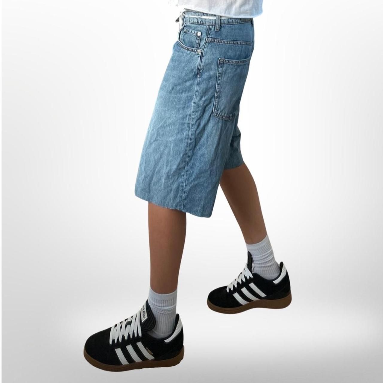 Y2K Baggy Faded Jorts Brand: Divided Size:... - Depop