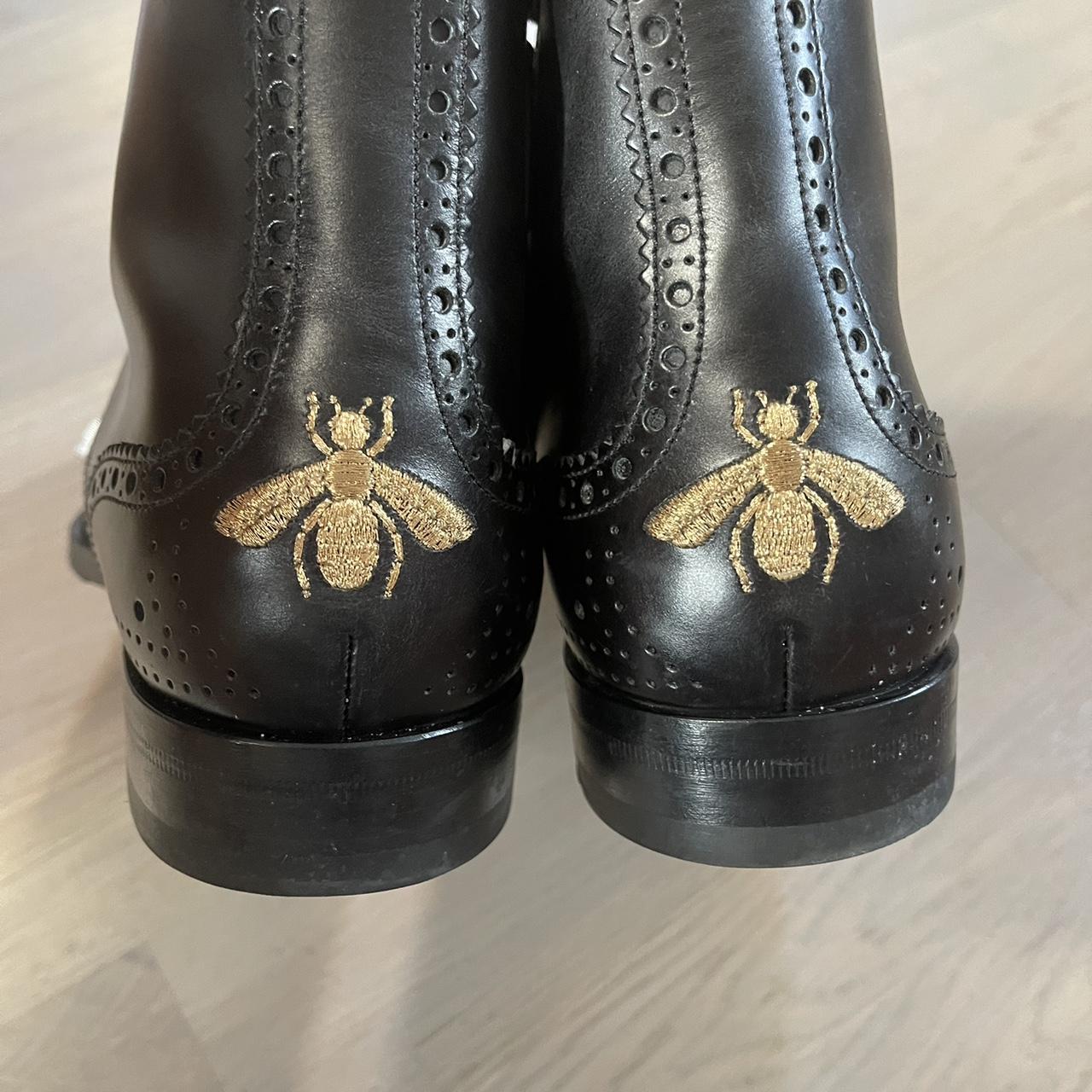 GUCCI Queercore Lace-up Brogue Boots buckle SHOES... - Depop