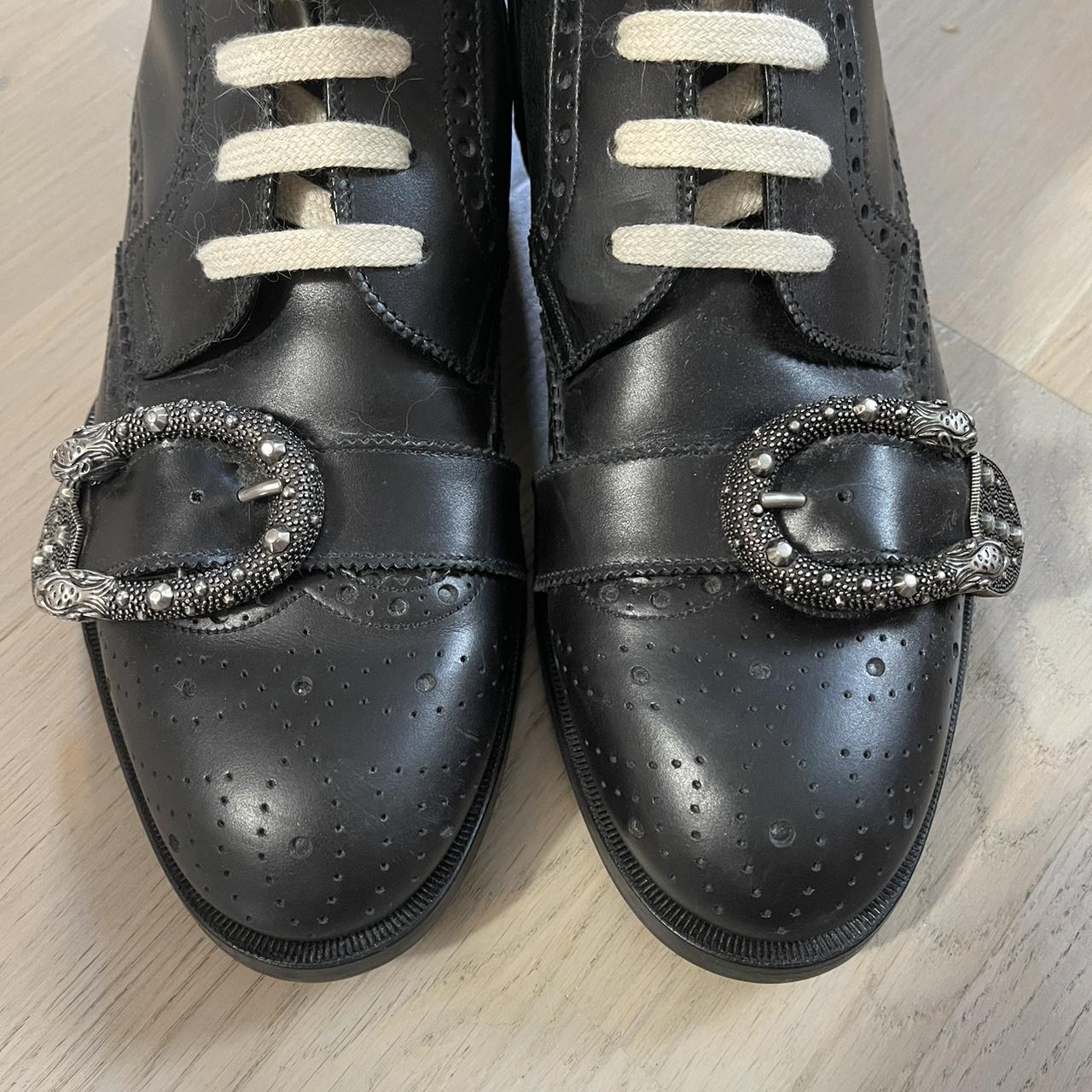 GUCCI Queercore Lace-up Brogue Boots buckle SHOES... - Depop