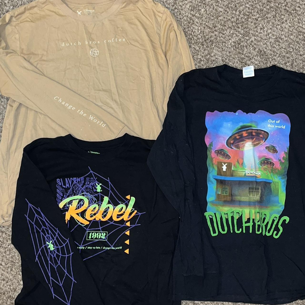 dutch bros employee merch!! some are newer than... - Depop