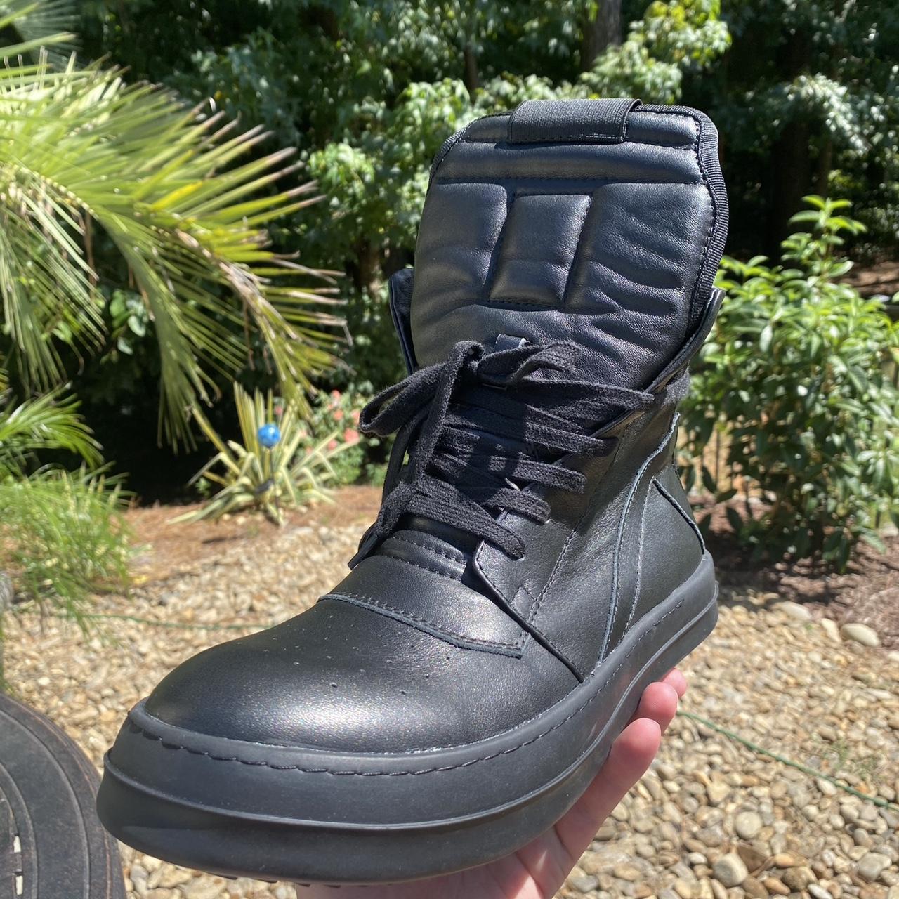 Rick Owen’s Triple Black Geobaskets Size 45 | Depop