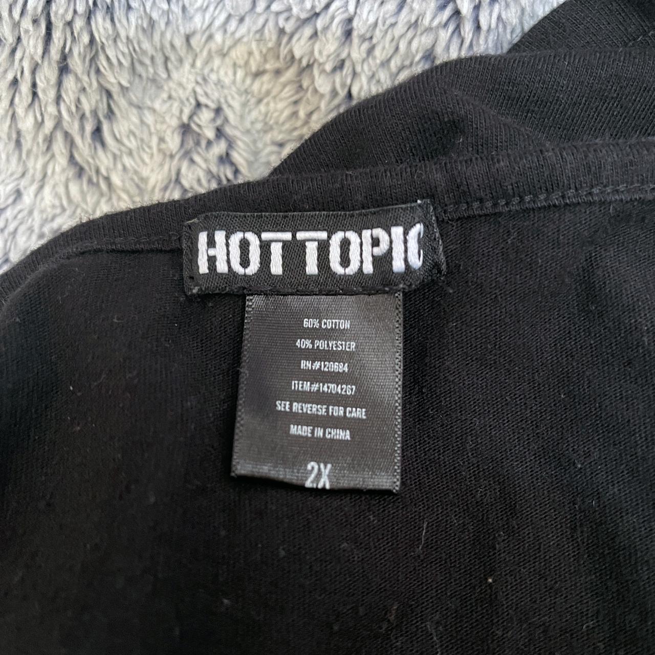 Women's Crossed Strap Tank Top - Hot Topic - Black -... - Depop