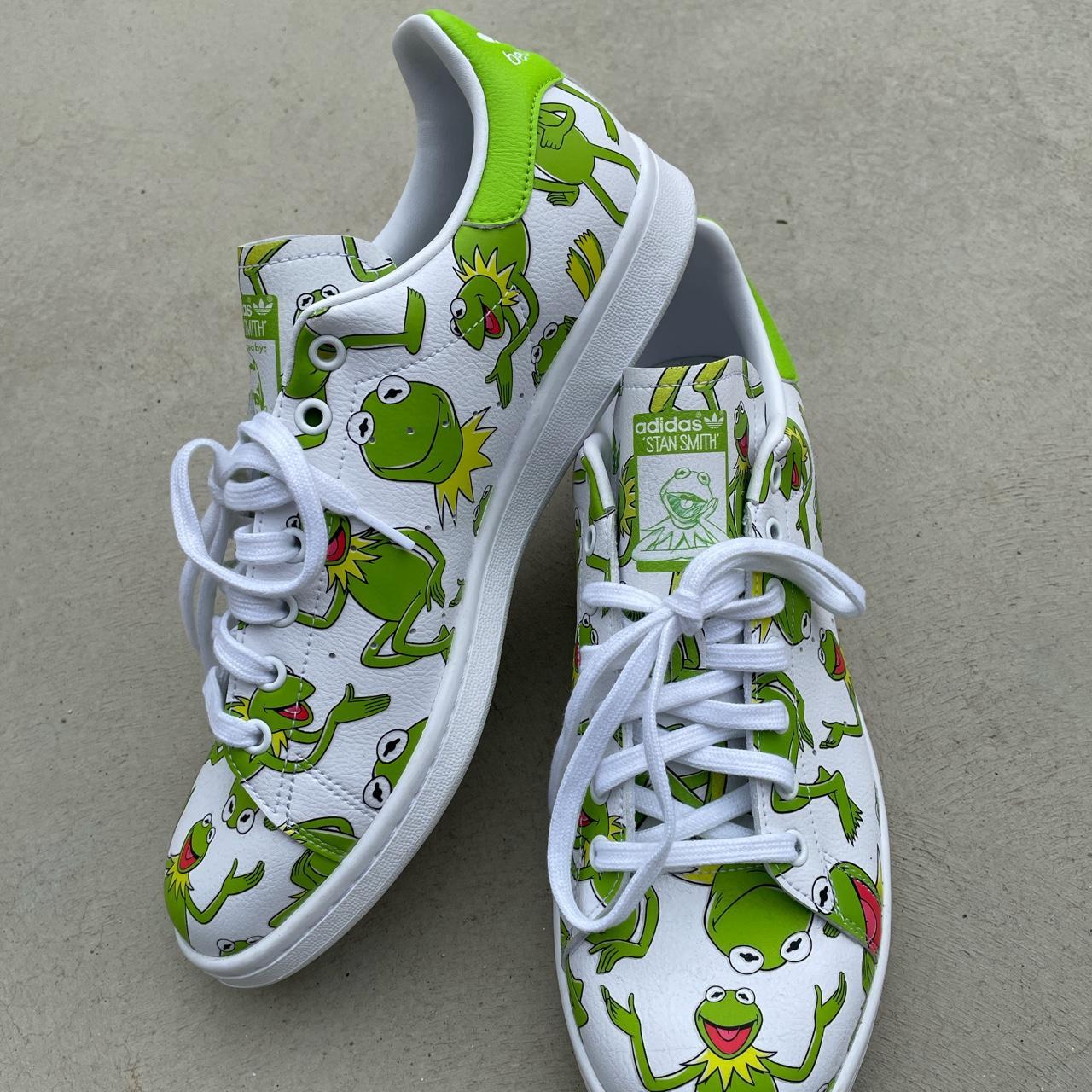 Adidas Stan smith x Disney Kermit the frog colab shoes - Depop
