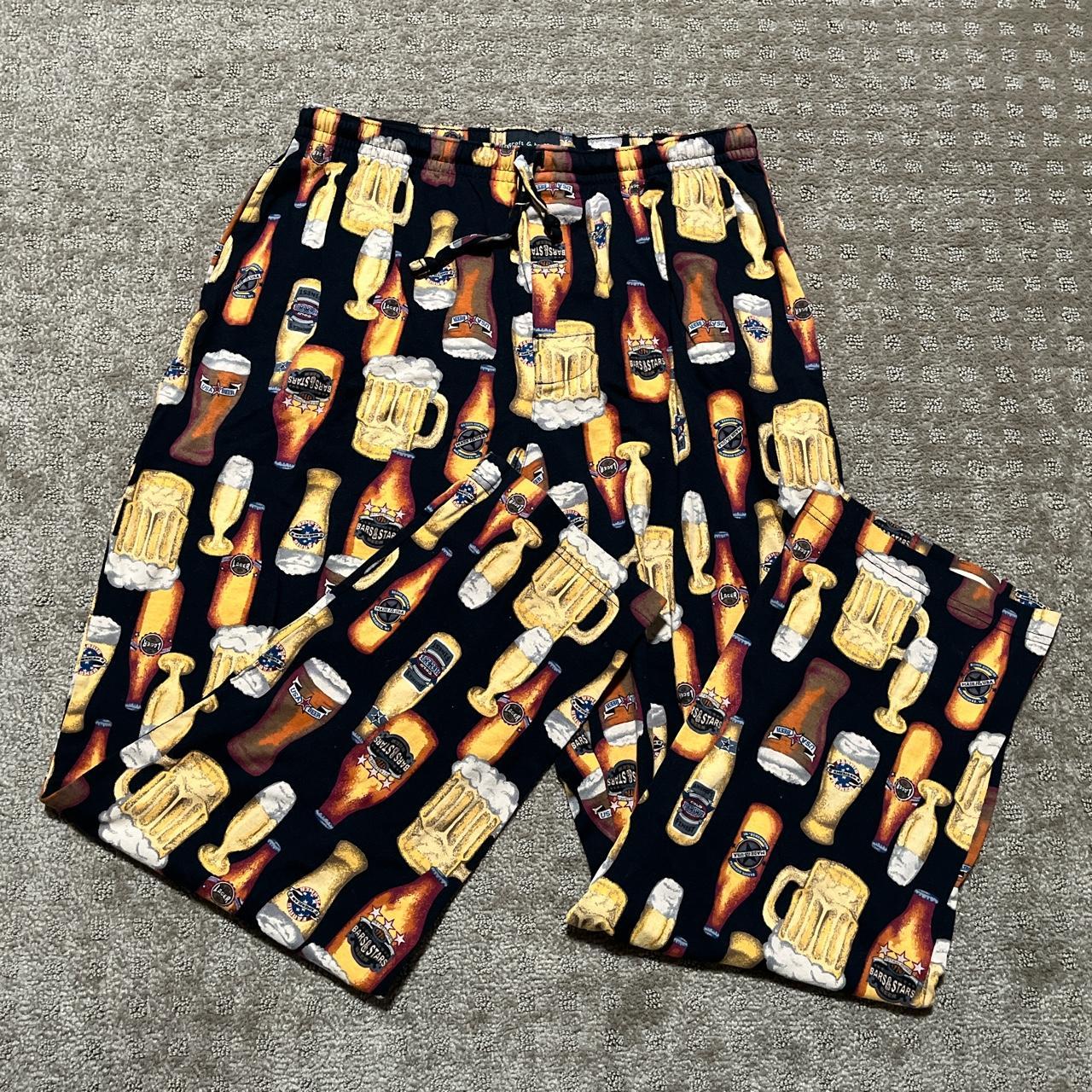 Croft & Barrow Men's Black and Tan Pajamas | Depop